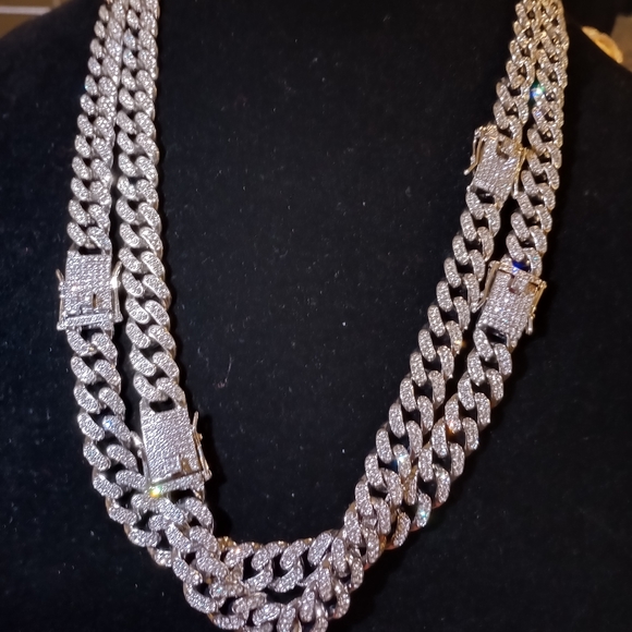 Accessories | Two 26 Long Icicle Cuban Link Chains Water Resistant ...
